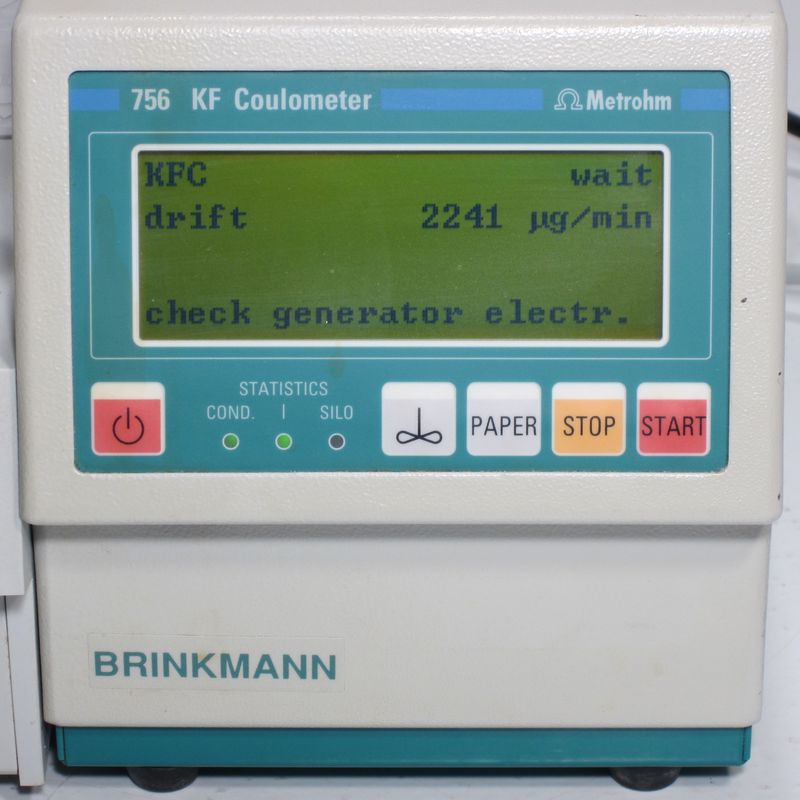 Brinkmann Metrohm 756 KF Coulometer w Keypad and 703 TI Stand | eBay
